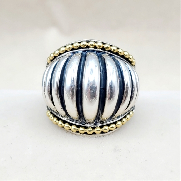 LAGOS | Jewelry | Lagos Caviar Large Dome Ring With Gold | Poshmark